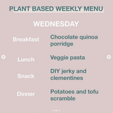 Plant-Based Weekly Menu
